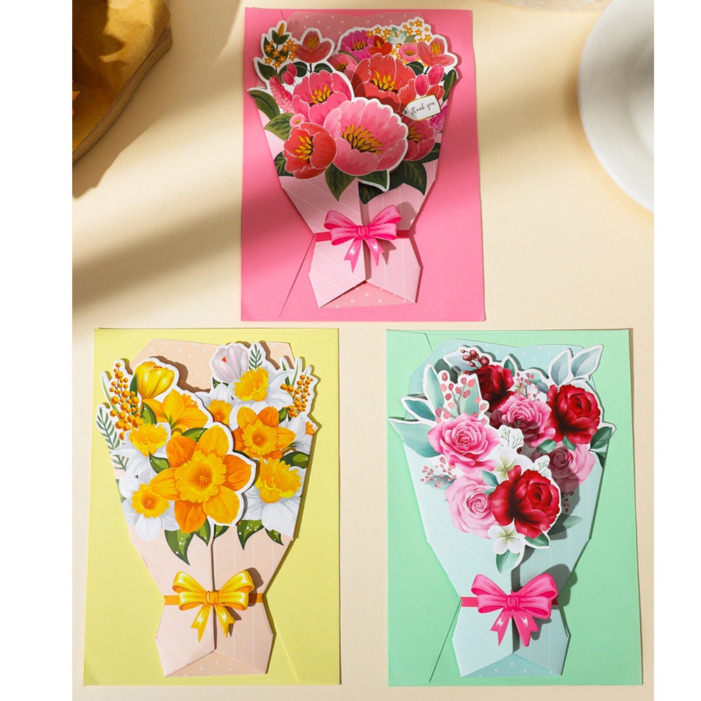 Flowers Greeting Cards For Graduation,Anniversary,Mother's Day,Birthday ...