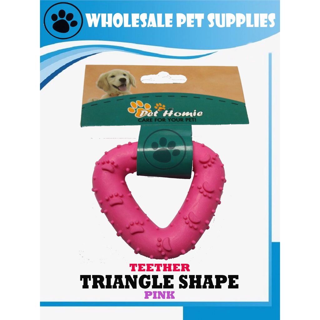 Pet Homie Single Teether TRIANGLE Shape (Pink) | Shopee Philippines