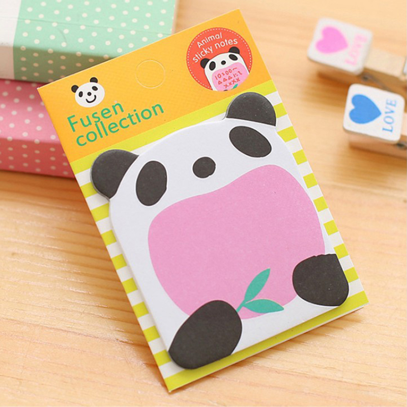 Cute Animal Sticky Notes Pastel Color Multicolor Note Marking Sticky ...