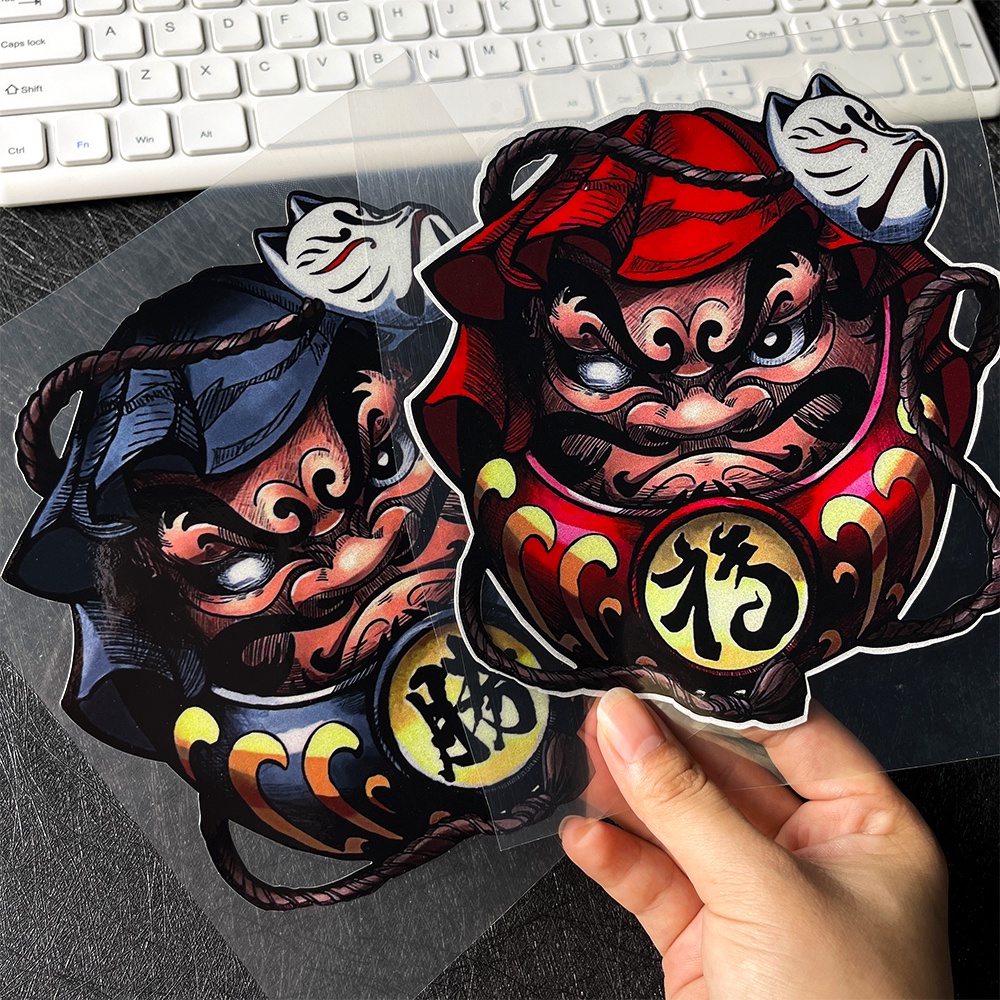 Ready Stock Dharma Car Stickers Japan Mobile Phone Stickers Locomotive ...