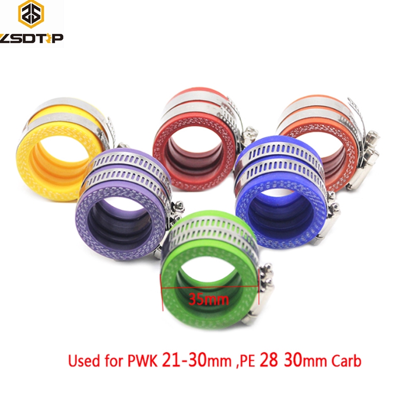 ZSDTRP Motorcycle Pit Dirt Bike Carburetor Rubber Adapter Inlet Intake ...