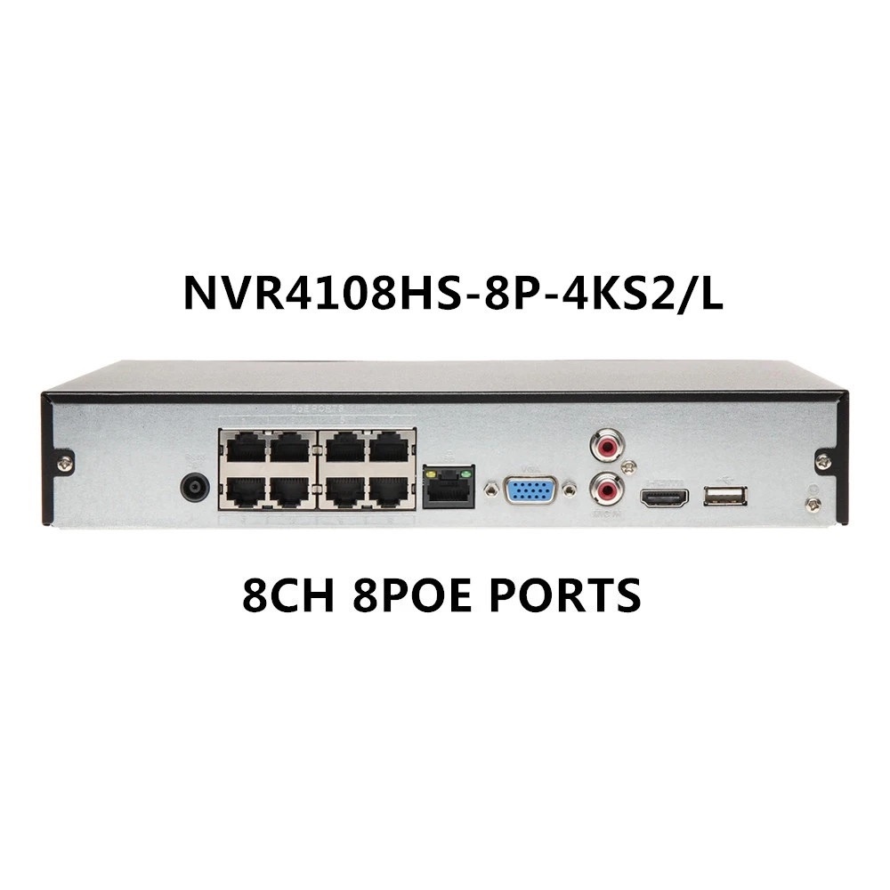 Dahua NVR 4CH /8CH /16CH 4K CCTV NVR Face Detection H.265 Motion Detect ...