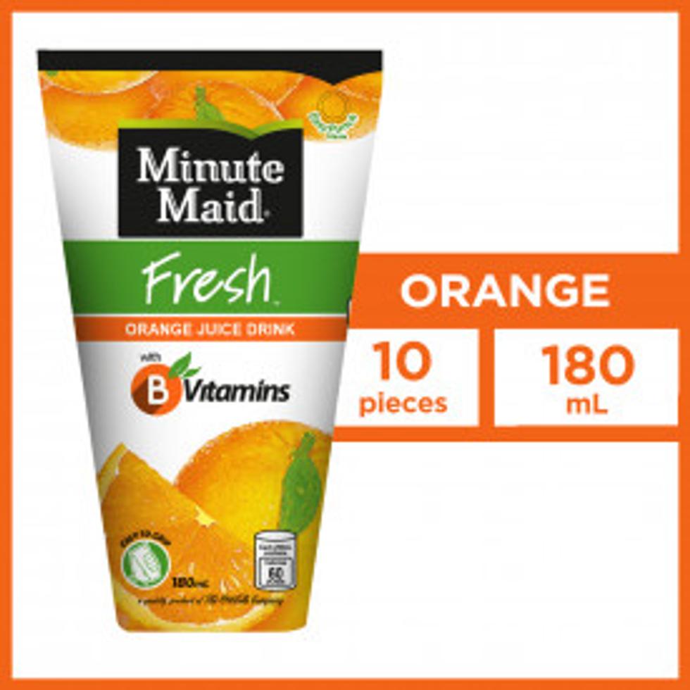 Minute Maid Fresh Juice Drink Orange Flavor With B Vitamins 180mlX10s ...