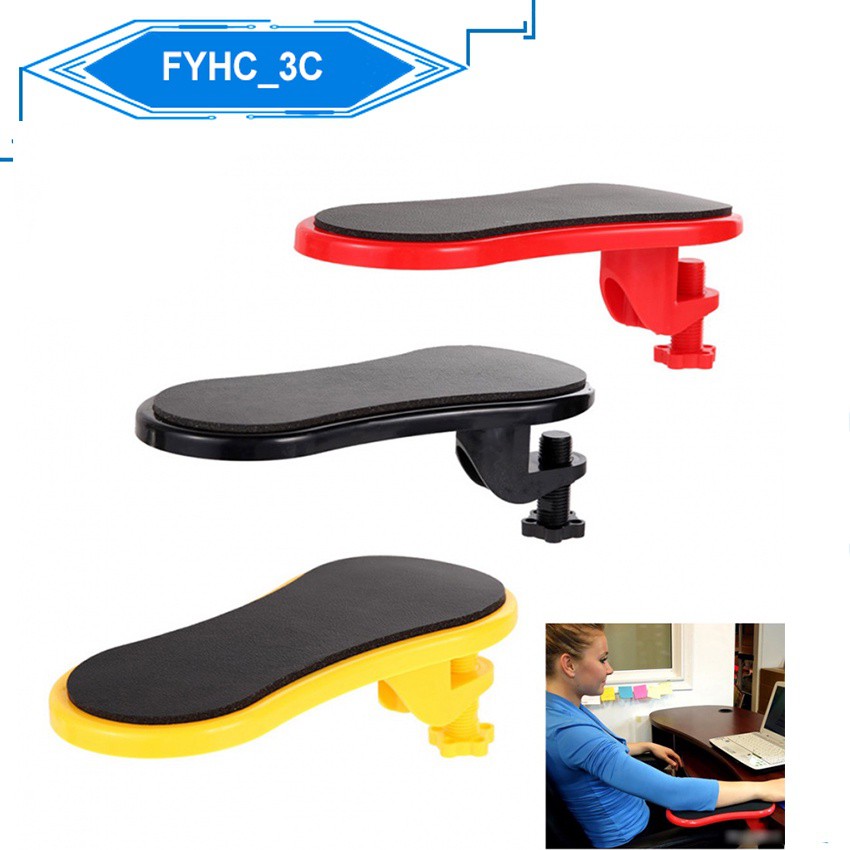 Computer Hand Bracket Attachable Armrest Pad Arm Rest Computer Table ...