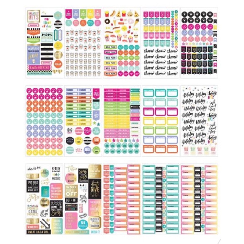 3210 Mega Greatest Hits Part 1 - The Happy Planner Stickers | Shopee ...