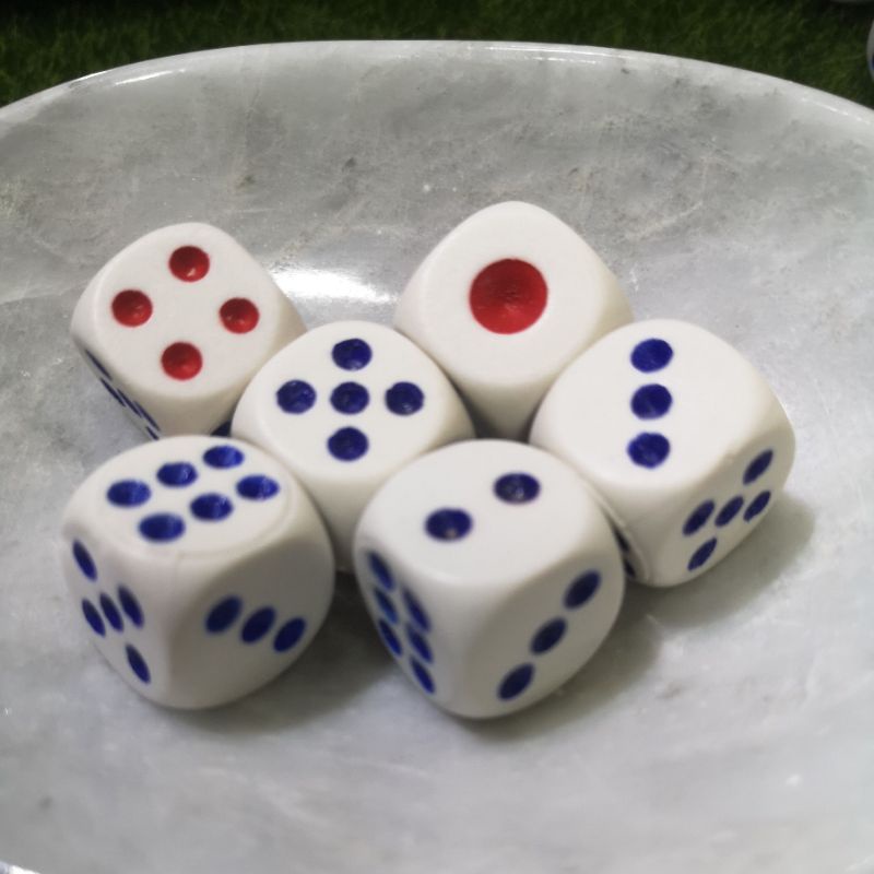 Dice for moon cake festival (1 set 6 pcs, size xl, 2cm) | Shopee ...
