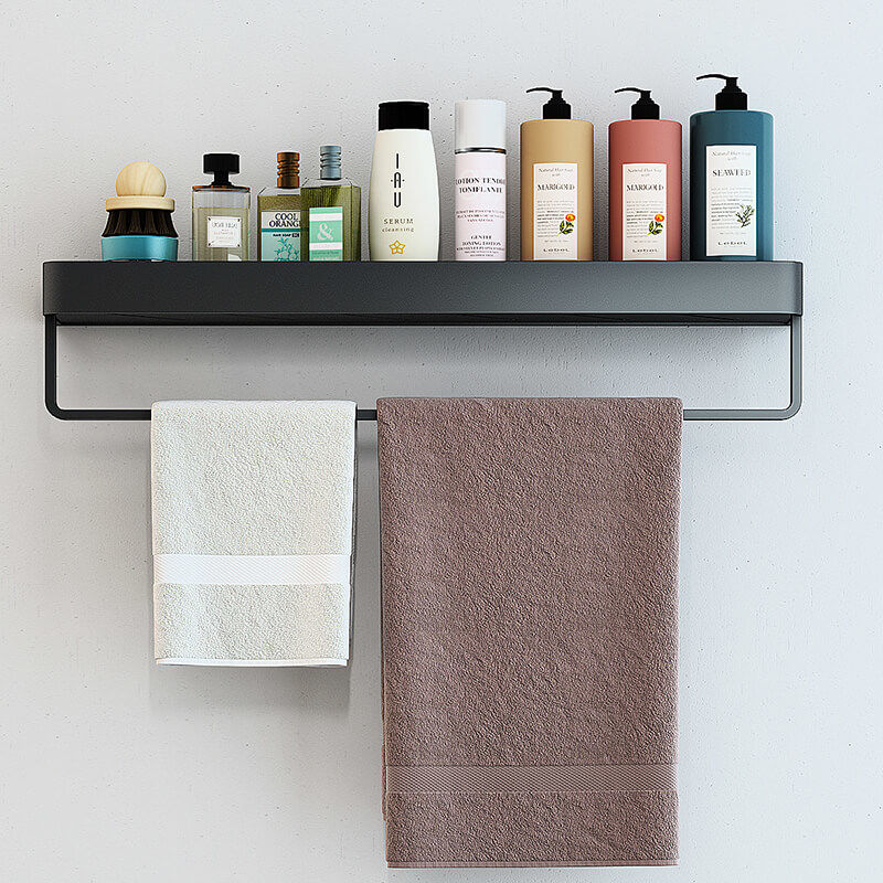 Bathroom Rack Cosmetic Shelf Shampoo Holder Wall Mounted Toiletries ...