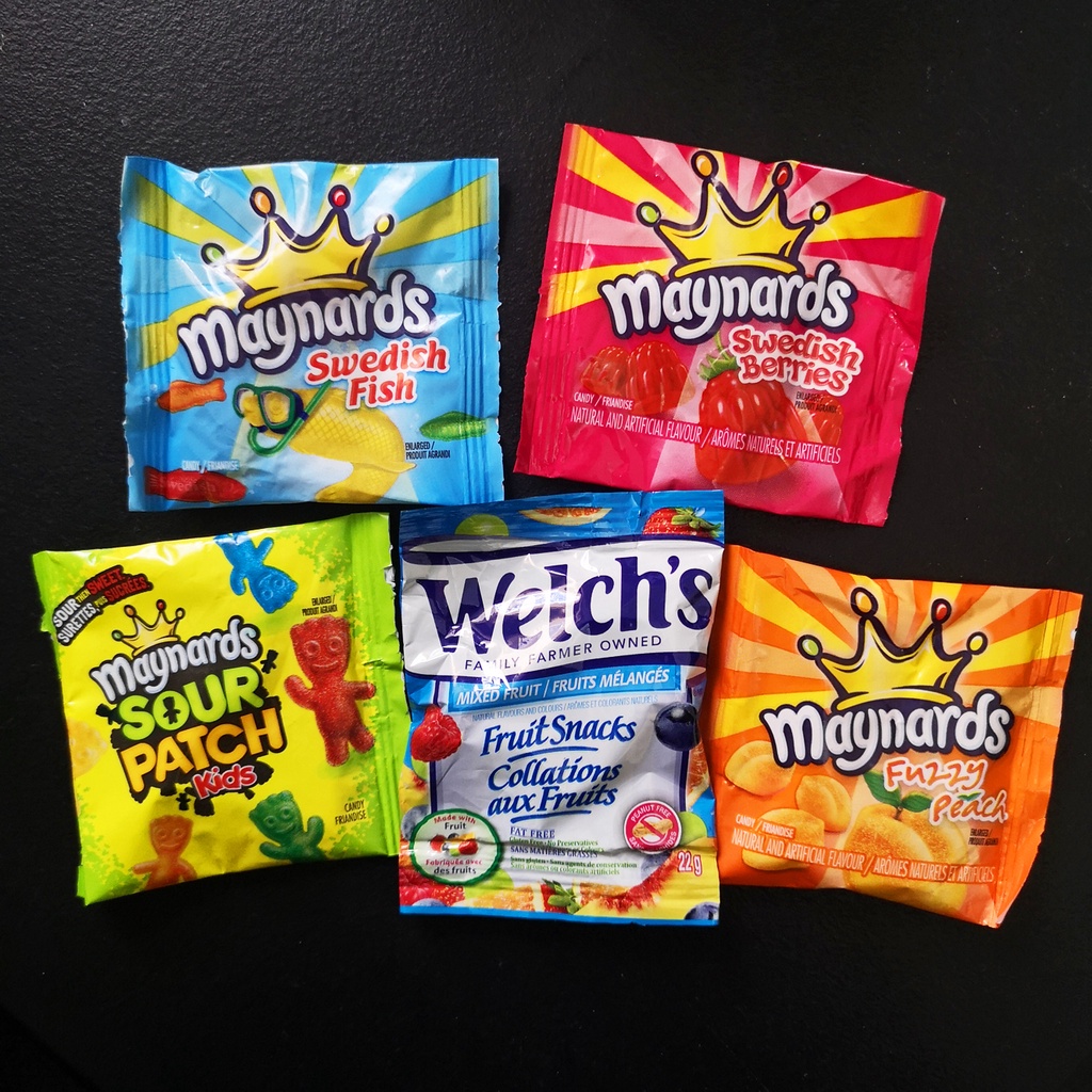 Welch's Fruit Snack | Maynard's Sour Patch | Swedish Fish | Swedish ...