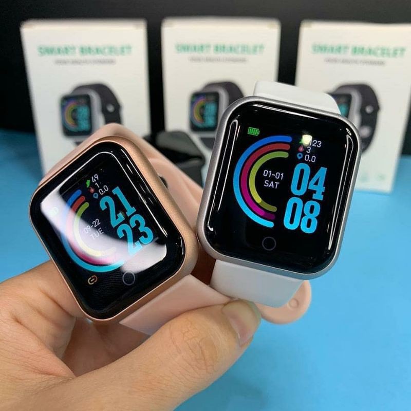 Y68 D20 Smart watch Monitoring Silicone Anti-lost Function Smart Alarm ...