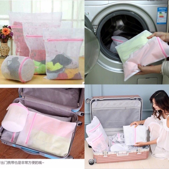 4pcs / set washing net bag storage organizer pouch | Shopee Philippines