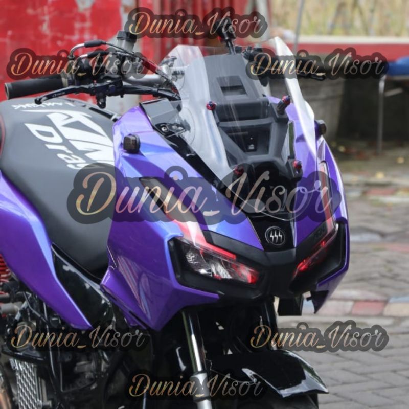 Honda ADV 150 and ADV 160 sporty Ocito 1 Windshield. Adv 150 TDR mini ...