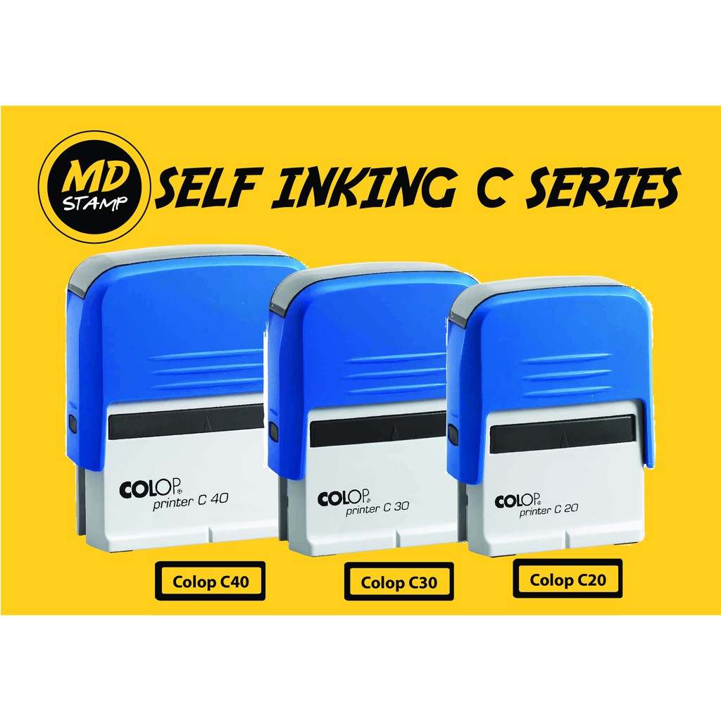 Rubber Stamp COLOP Printer Line Self-Inking Stamp C20 C30 C40 | Shopee ...
