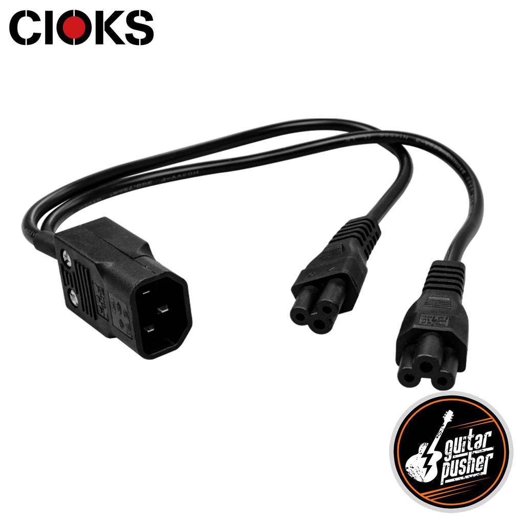 Cioks Mas Mains Split Cable with Iec C14 Into 2X Iec C5 Plugs, 30 ...
