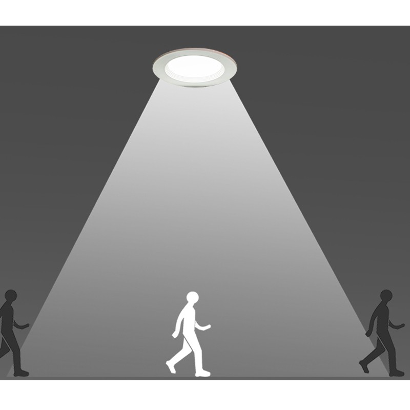 3-inch 7W Induction Lamp LED Motion Sensor Downlight Ceiling Light for ...