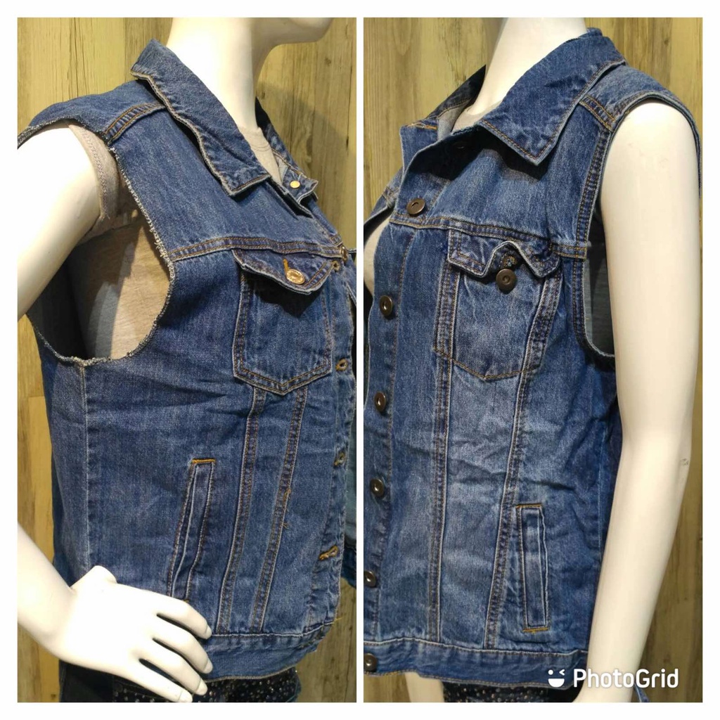 Forever 21 F21 Forever21 Denim Sleeveless Vest Factory Overruns ...
