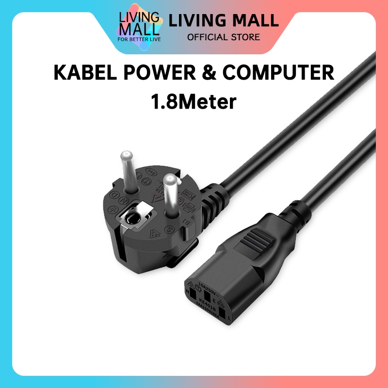 1,8 Meter Power Cable / Computer Cable / Hakamitsu Brand | Shopee ...