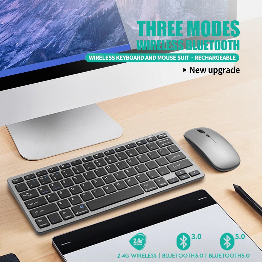 Goojodoq Wireless Bluetooth Keyboard and Mouse for Laptop keyboard for ...