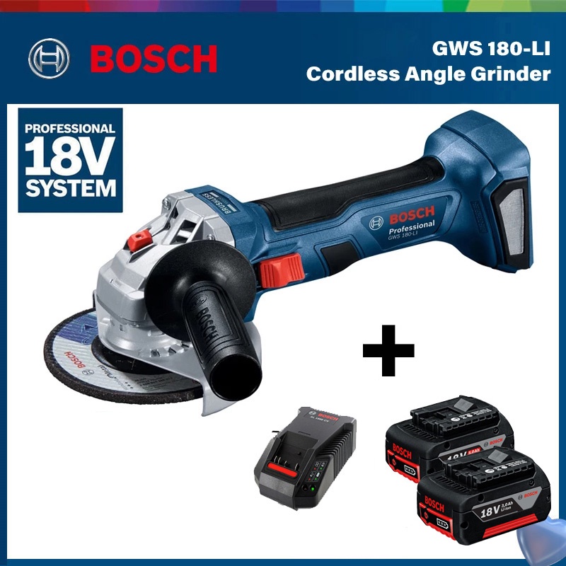 Bosch GWS 180-LI Cordless Brushless Angle Grinder 18V Cutting Polishing Machine Bosch ...