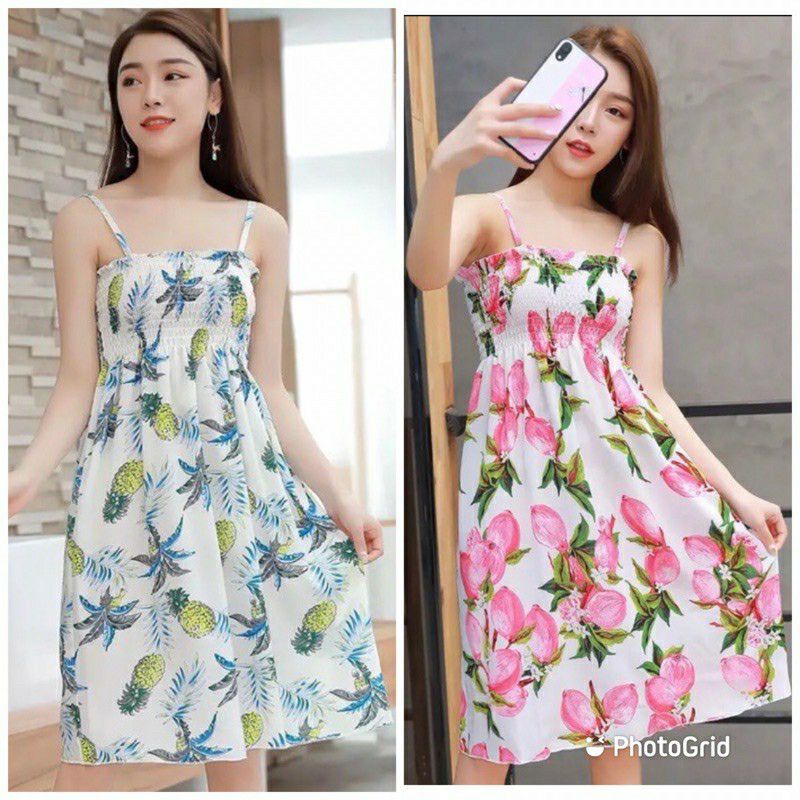 SMOCKED DRESS, DUSTER, DRESS PAMBAHAY, FIT UP TO MEDIUM FRAME | Shopee ...