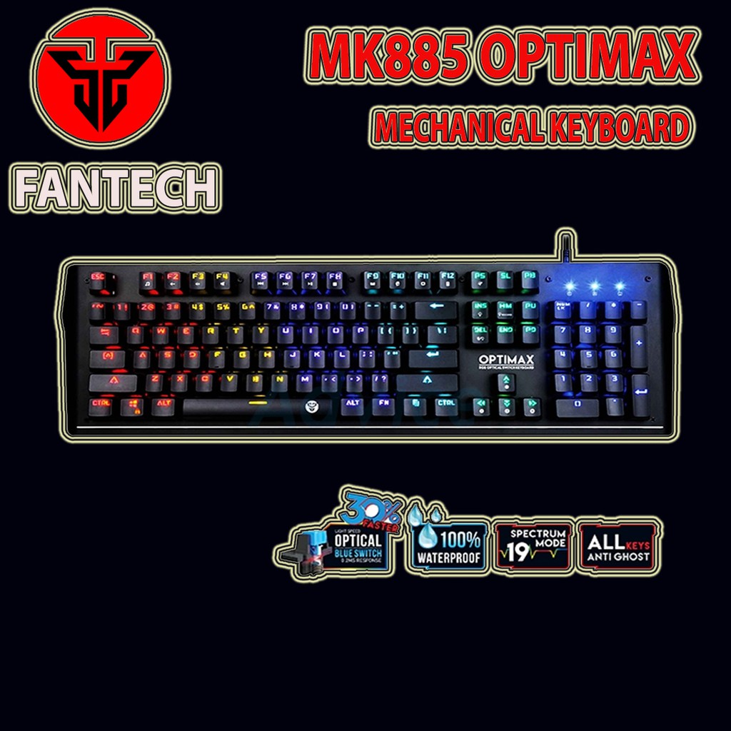 FANTECH MK885 Optimax Waterproof Mechanical Gaming Keyboard | Shopee ...