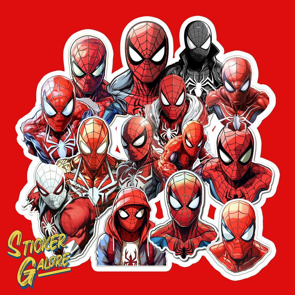 SPIDERMAN WATERPROOF STICKERS (VINYL LAMINATED, WATERPROOF AND SCRATCH ...