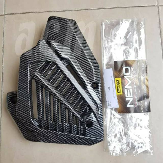 Honda Click 150 RADIATOR COVER COVER NEW PCX NEW - NEMO CARBON | Shopee ...