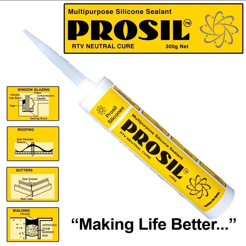 Prosil Multi-Purpose Silicone Sealant RTV Neutral Cure 300g (Clear ...