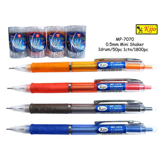 MP-7070 Kijo 0.5mm Mini Shake Mechanical Pencil | Shopee Philippines