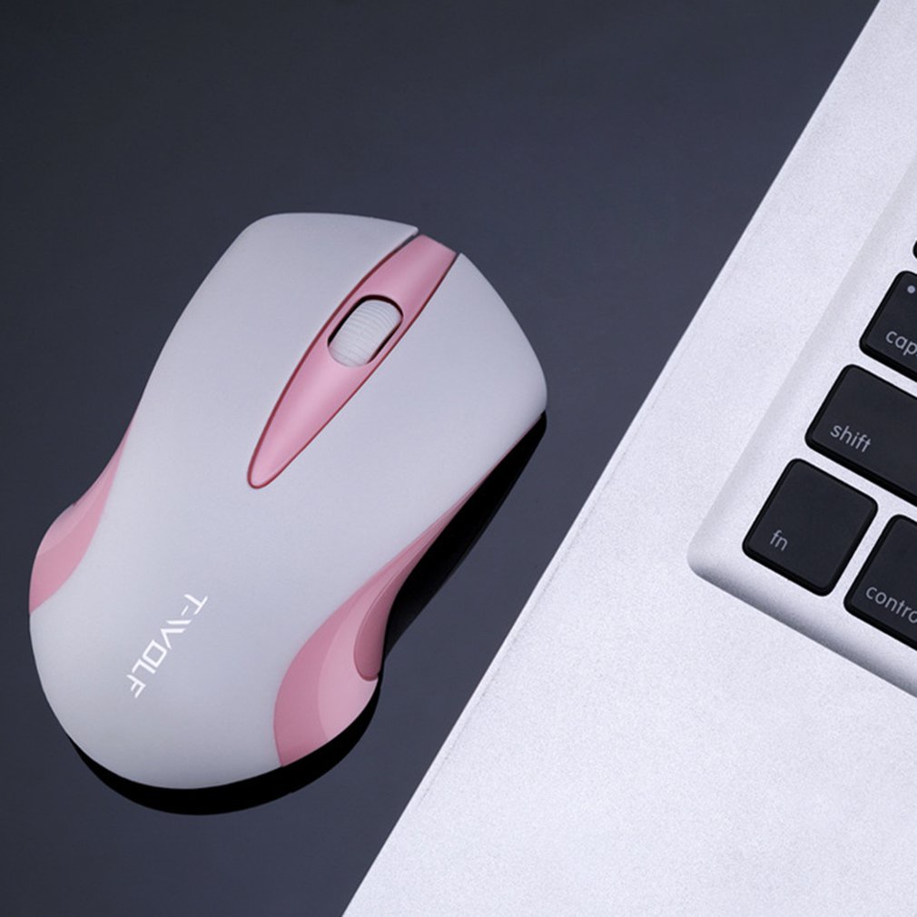 Q2 Wireless Mouse 2.4GHz Stylish Ergonomic Mouse USB Optical Mice for ...