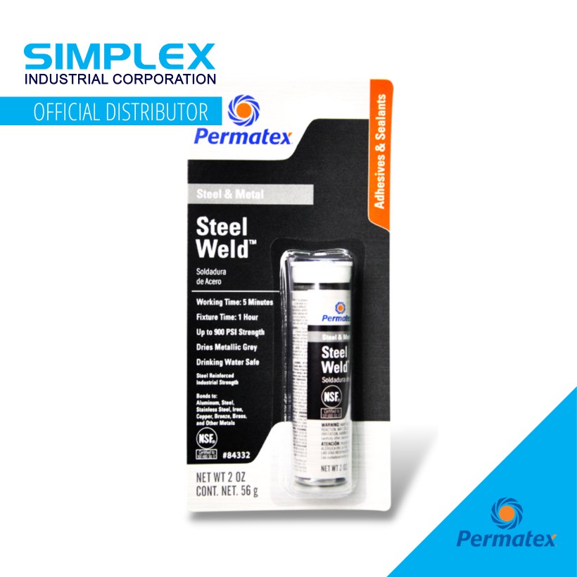 PERMATEX | STEEL WELD | HIGH TEMPERATURE | GAP FILLING | COLD WELD ...