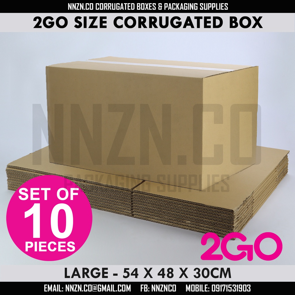 NNZN TWO GO Express Size Corrugated Boxes Shipping Box Packaging Box ...