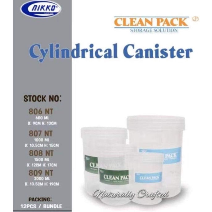 THICK PLASTIC BPA FREE CYLINDRICAL ROUND FOOD LIQUID CANISTER CONTAINER ...
