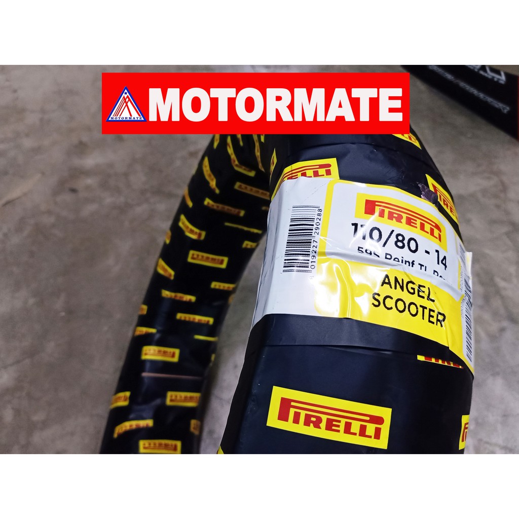 PIRELLI tire 110/80-14 Front/Rear Angel Scooter (FREE TIRE SEALANT AND ...