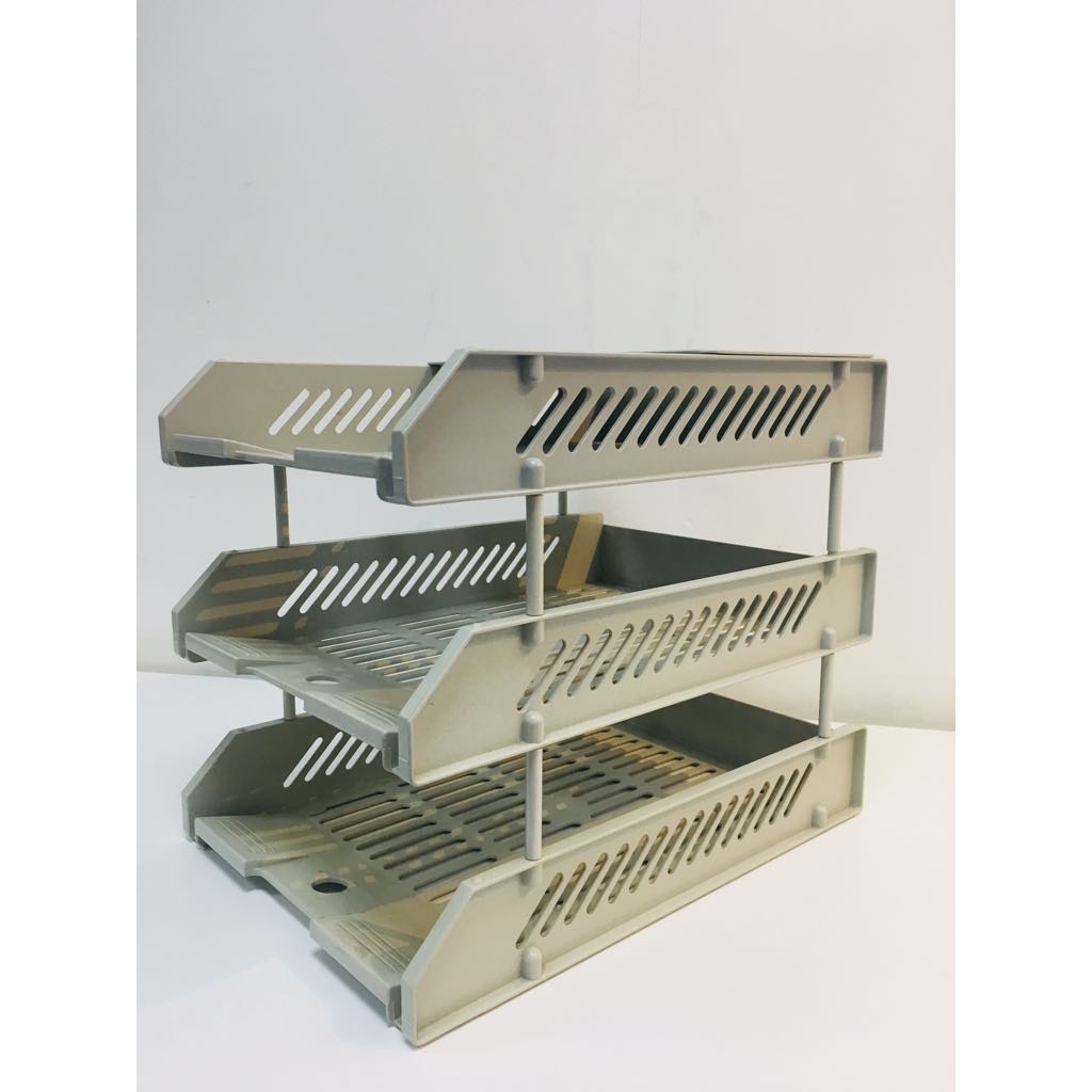 Shuter S713 3-tier plastic document tray/rack, A4 size | Shopee Philippines