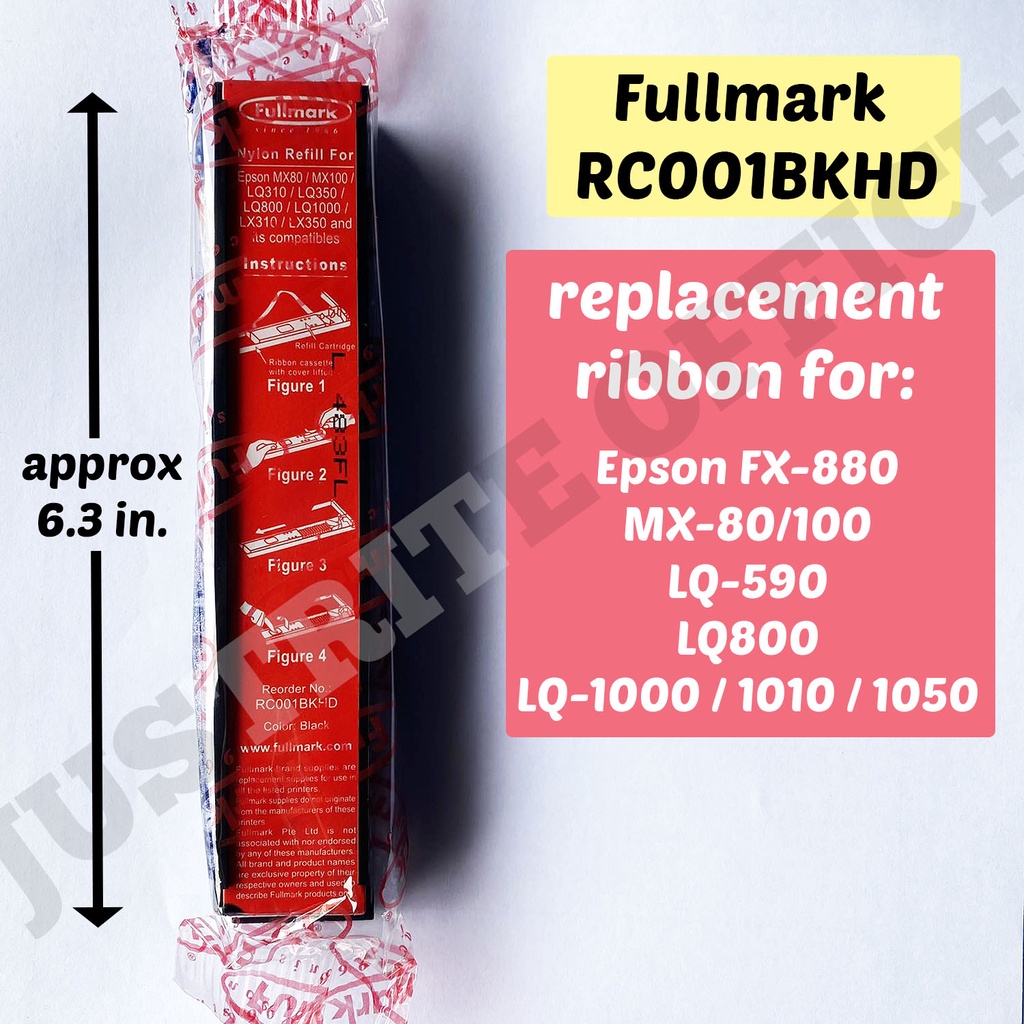 Fullmark Nylon Ribbon for Epson FX-880, MX-80/100, LQ-590, LQ800, LQ ...