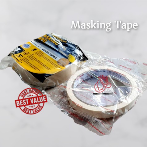 Masking Tape / Nachi Paper Duct Tape 2.4 cm x 20 Yards Solatip 1 inch ...