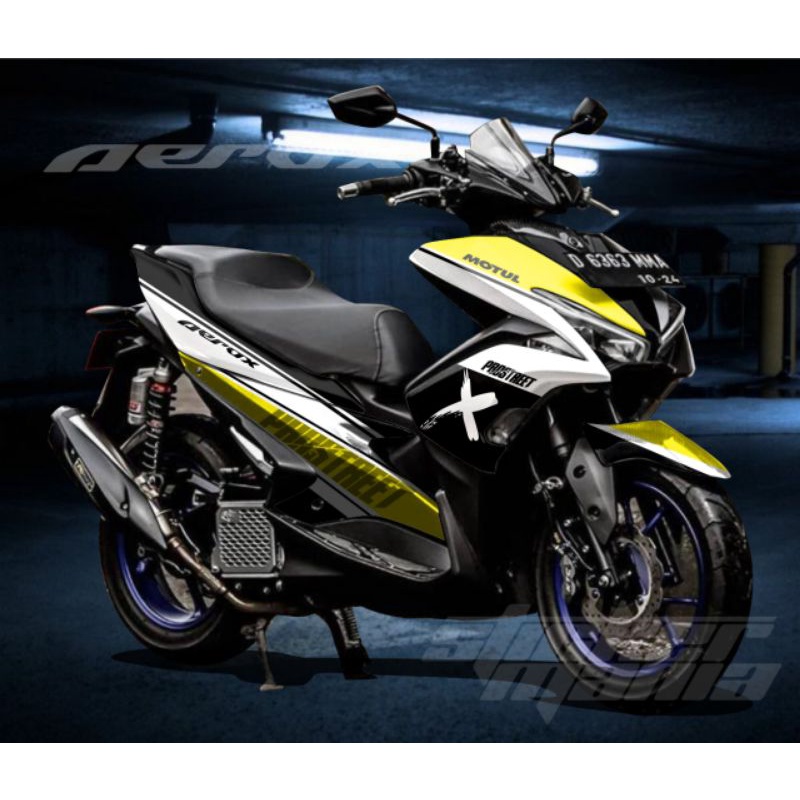 Aerox Old Connected Decal Sticker Full Body Variation Striping Sticker ...