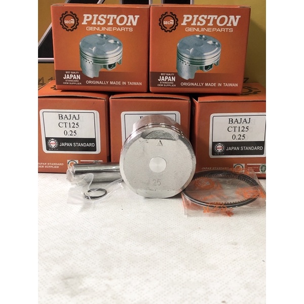 KAWASAKI BAJAJ CT125(0.25) PISTON KIT/ MIYACO BAJAJ CT125 (0.25) PISTON ...