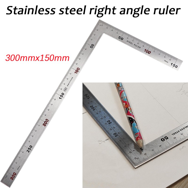 1pc Metal Steel Square Set 90 Degree Angle Metric Try Mitre Square ...