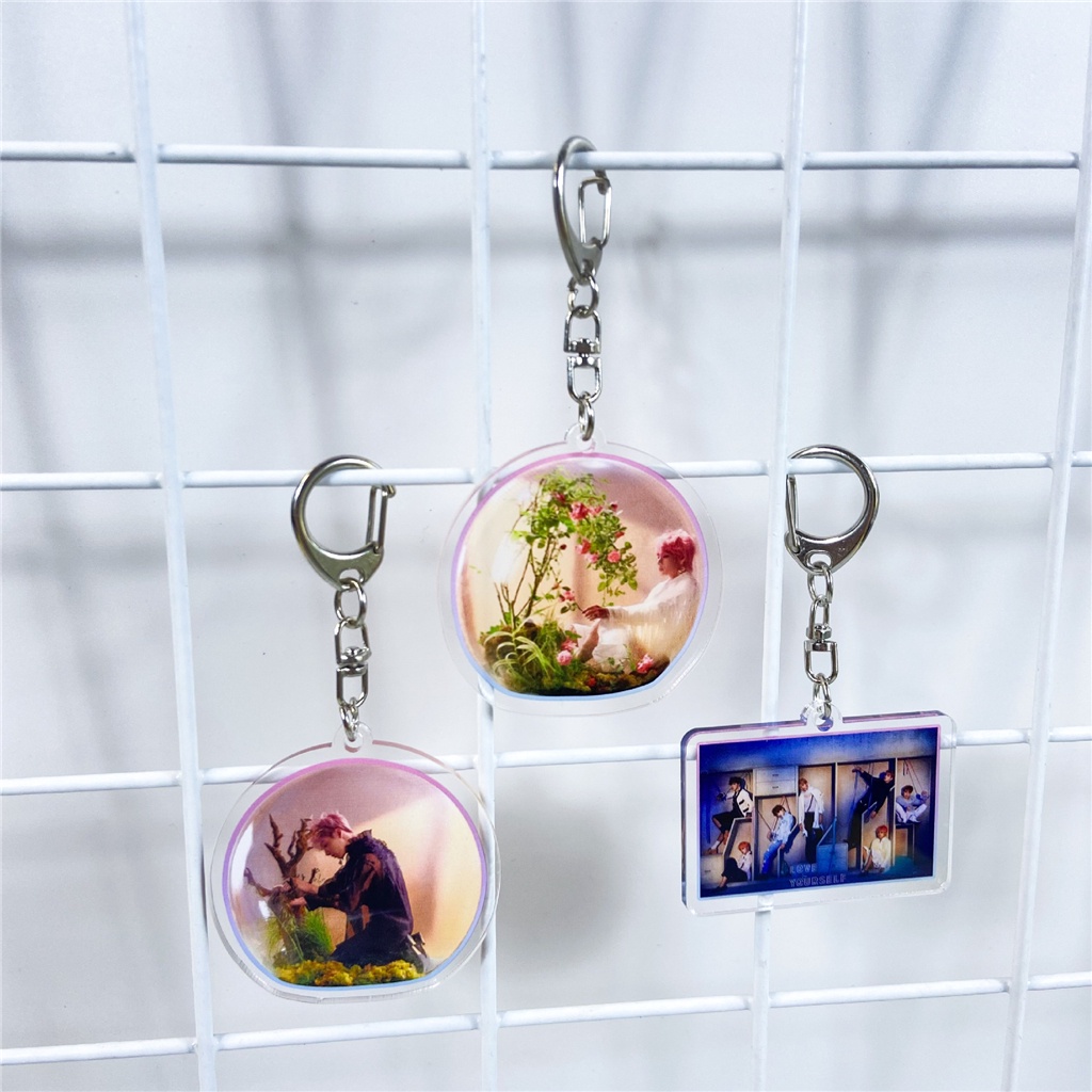 Keychain Love yourself Cute V JUNGKOOK JIMIN JIN SUGA RM JHOPE JK KPOP BTS-520 Bangtan Boys 21 ...