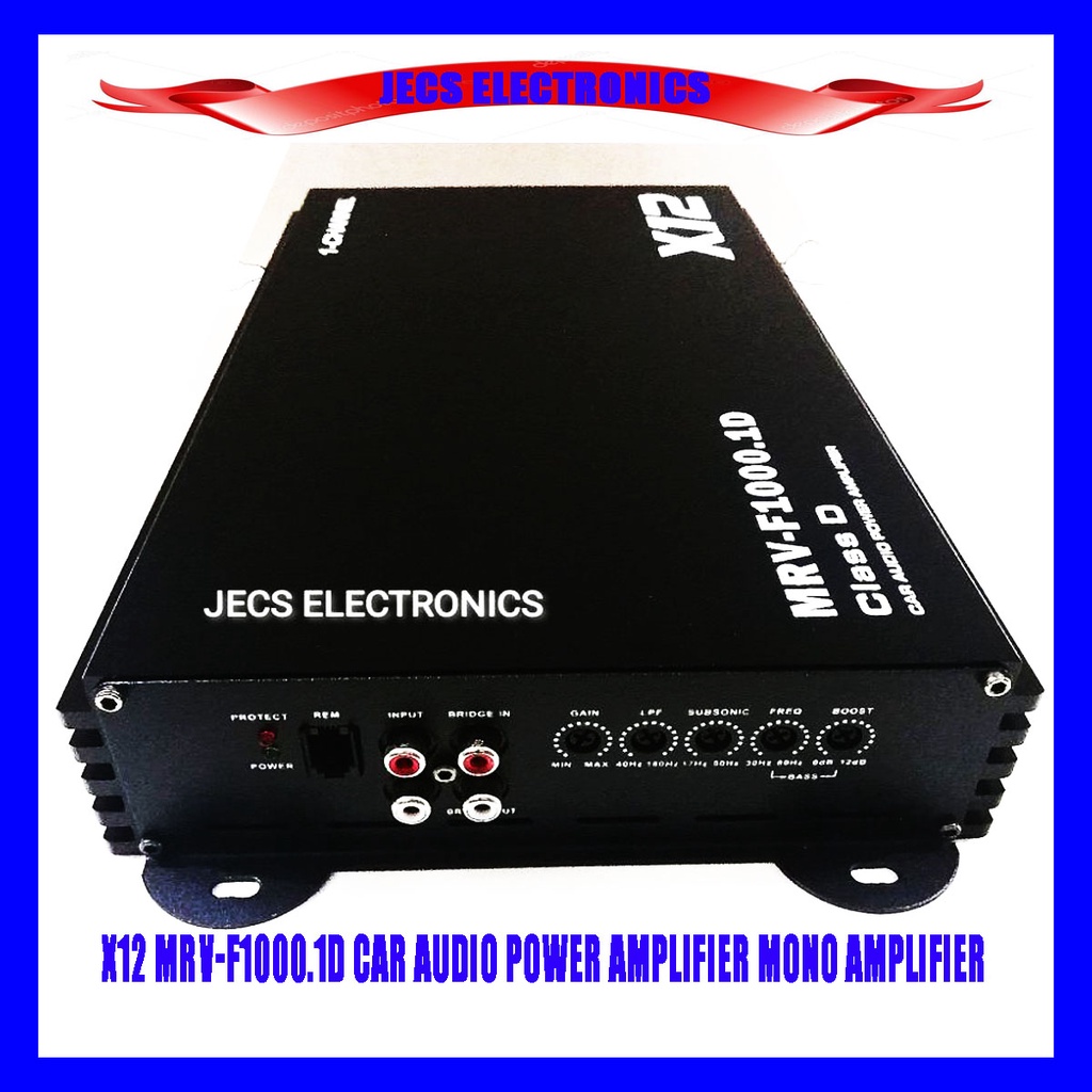 X12 MRV-F 1000.1D CAR AUDIO POWER AMPLIFIER MONO AMPLIFIER | Shopee ...