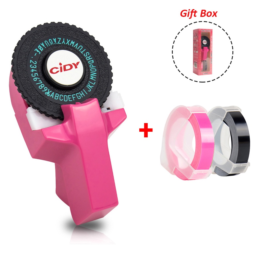 Multicolor CIDY Label Maker with FREE 2 TAPES (9mm x 3mtrs) Manual ...