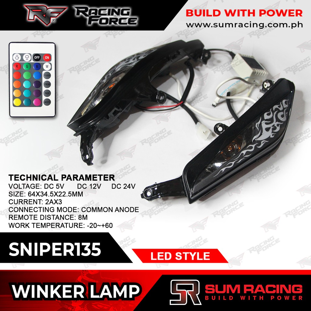 RACING FORCE SUM RACING WINKER LAMP SINPER135 MULTI COLOR | Shopee ...