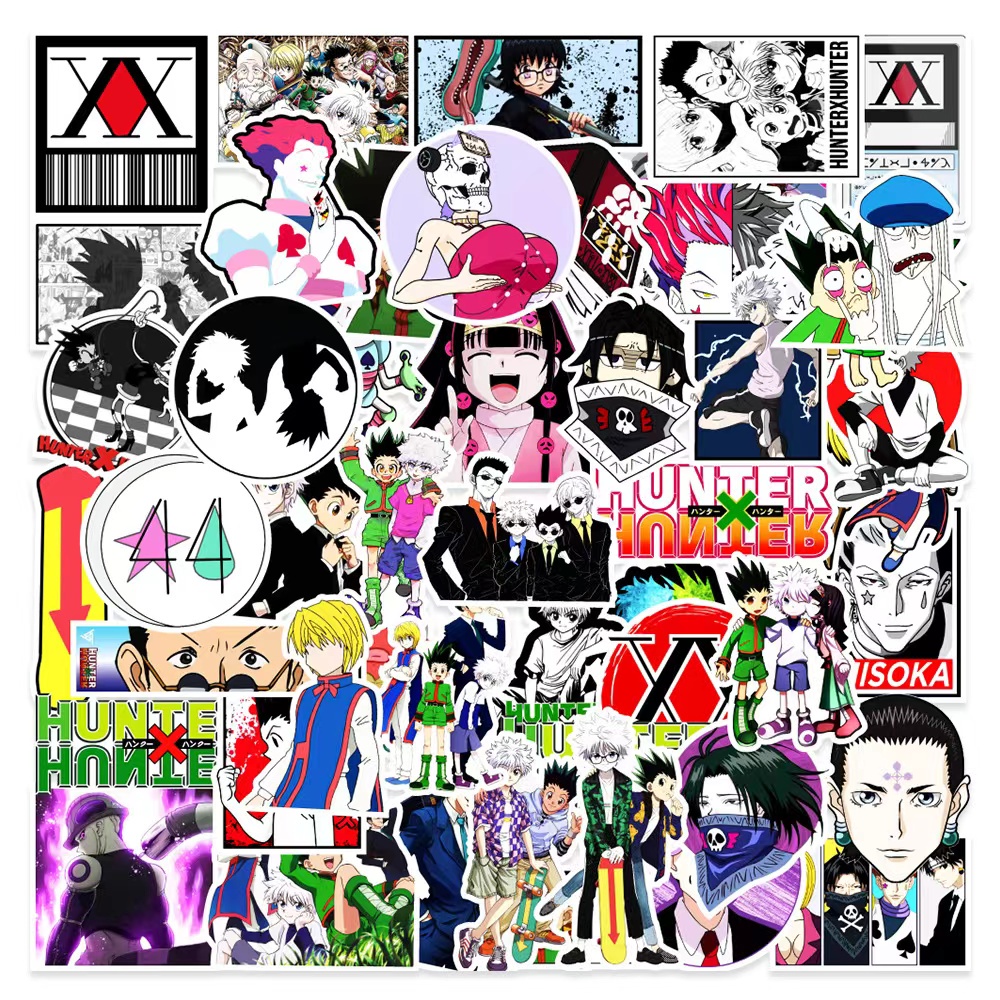 CSS.50Pcs/Set Full-time Hunter Graffiti Waterproof Sticker HUNTER X ...