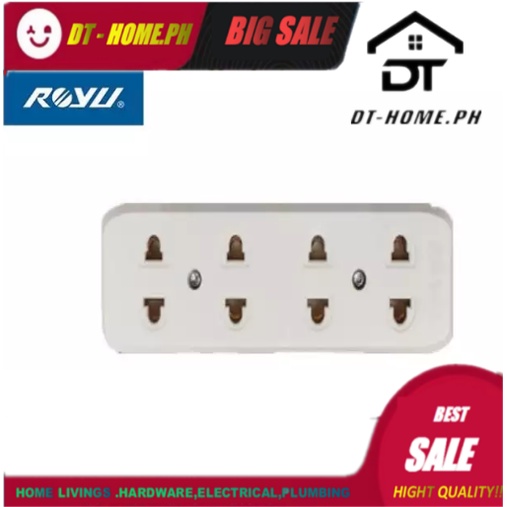 ORIGINAL Royu Surface Type Double Triple Quadruple Convenience Outlet ...