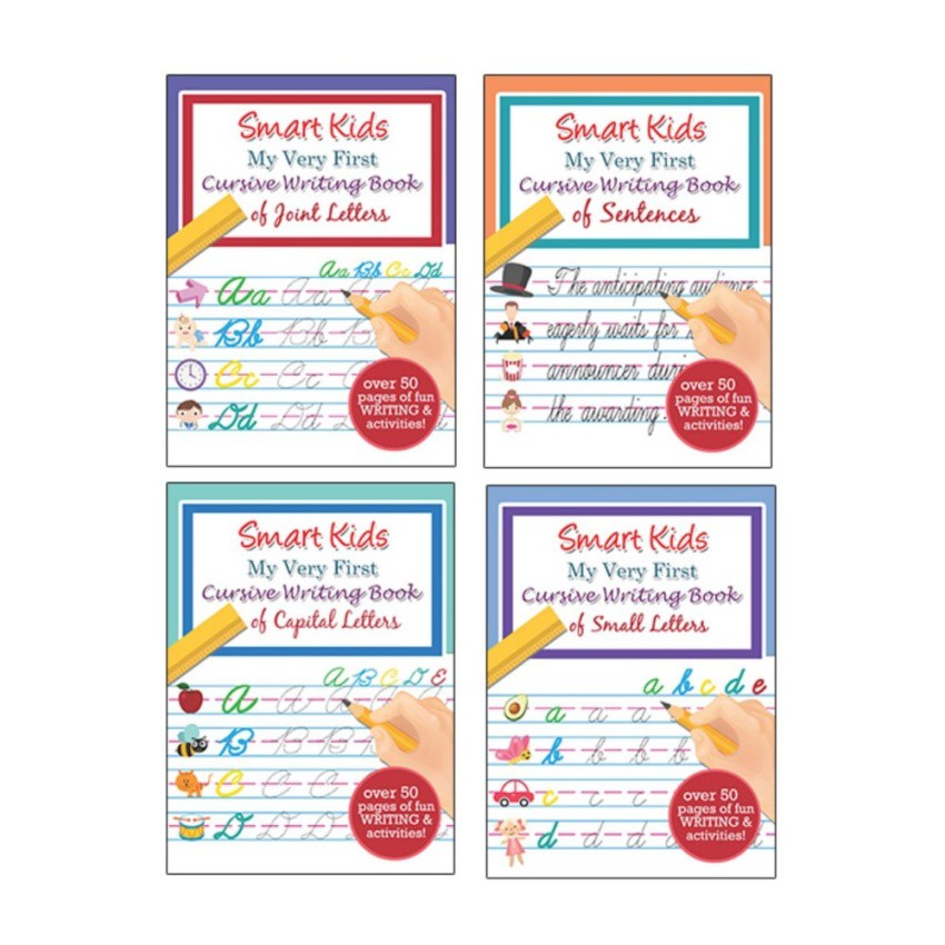 WS Smart Kids My Very First Cursive Writing Book Set Of 4 | Shopee ...