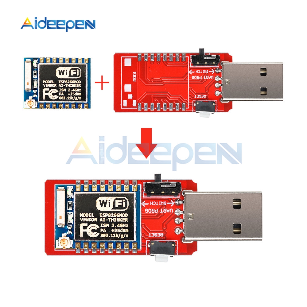 CH340 USB to ESP8266 ESP8266 ESP-07 MINI WIFI Development Board ...