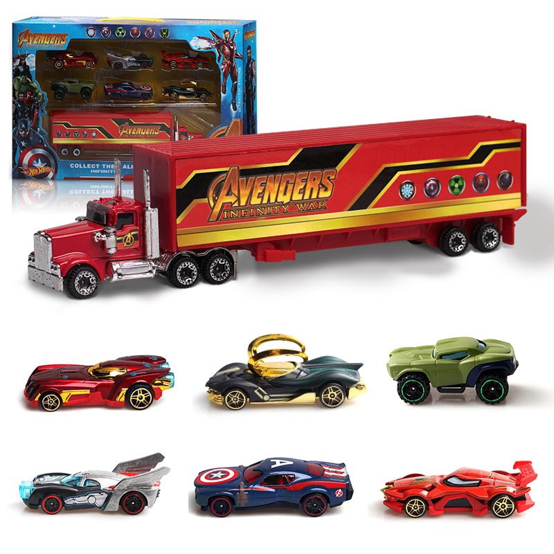 7Pcs Set Cartoon Avenger Batman Racing Model Car Toy | Shopee Philippines