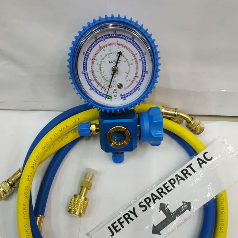 Testing Manifold Single R32 R410+Hose R22+Adapter R410 R32 Set | Shopee ...