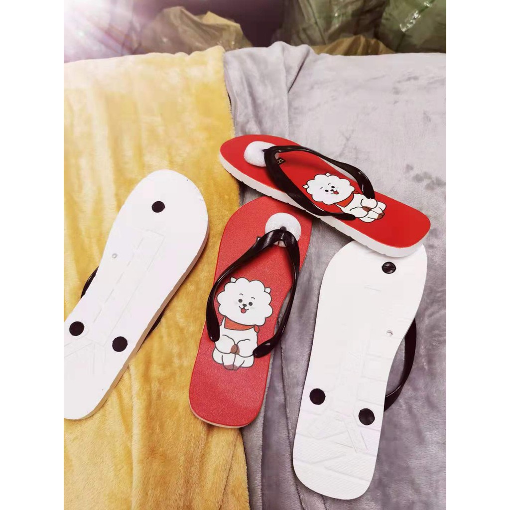 BTS BT21 KPOP slippers Korean men's League idol Koya RJ Shooky Mang ...